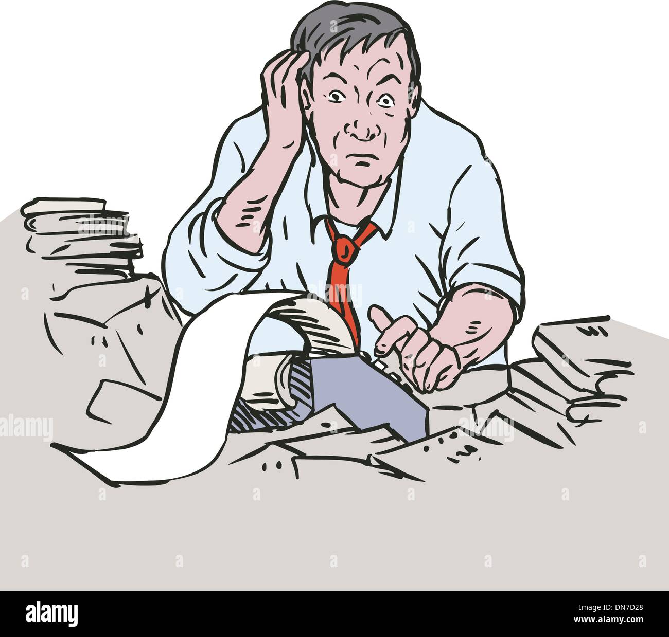 Worried Stock Vector Images - Alamy