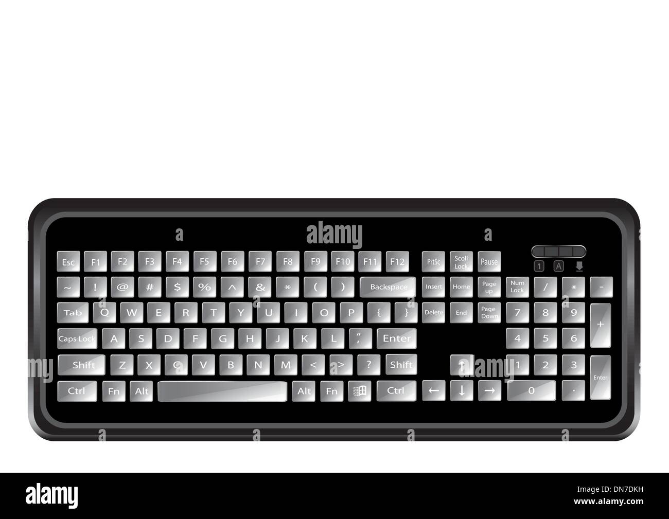 White Keyboard Vector Vectors Stock Vector Images Alamy