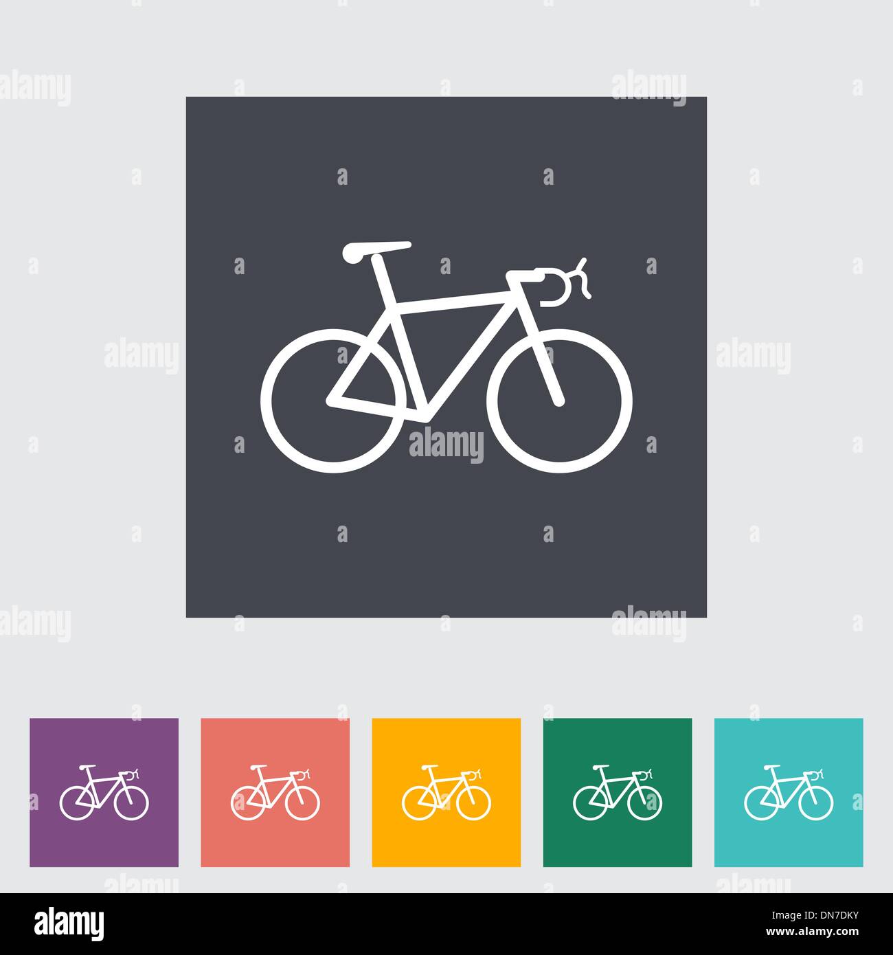 Bicycle flat icon Stock Vector Image & Art - Alamy