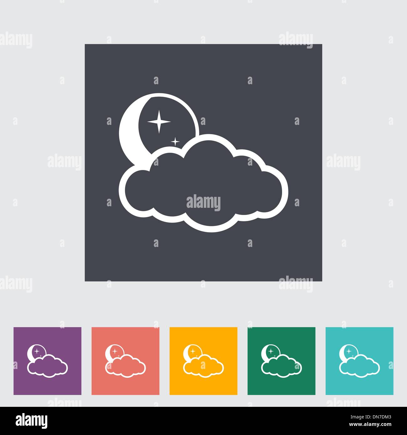 Clouds with stars Stock Vector Images - Alamy