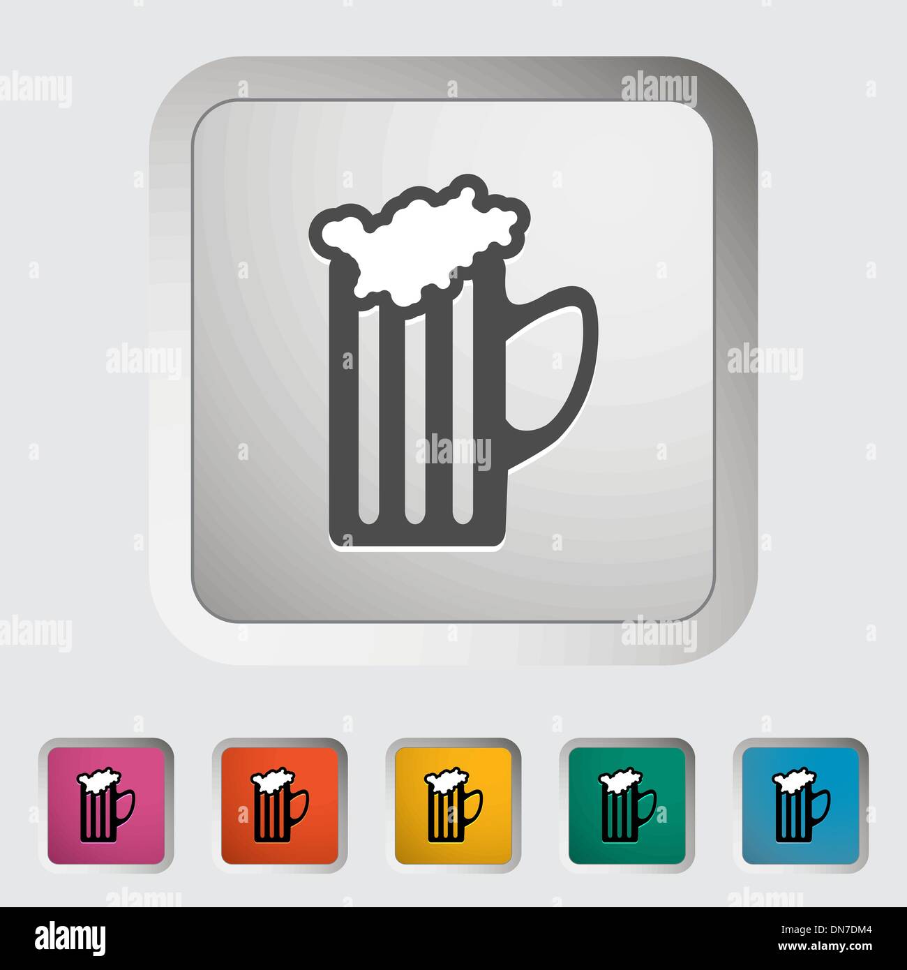 Cup beer icon Stock Vector Images - Alamy