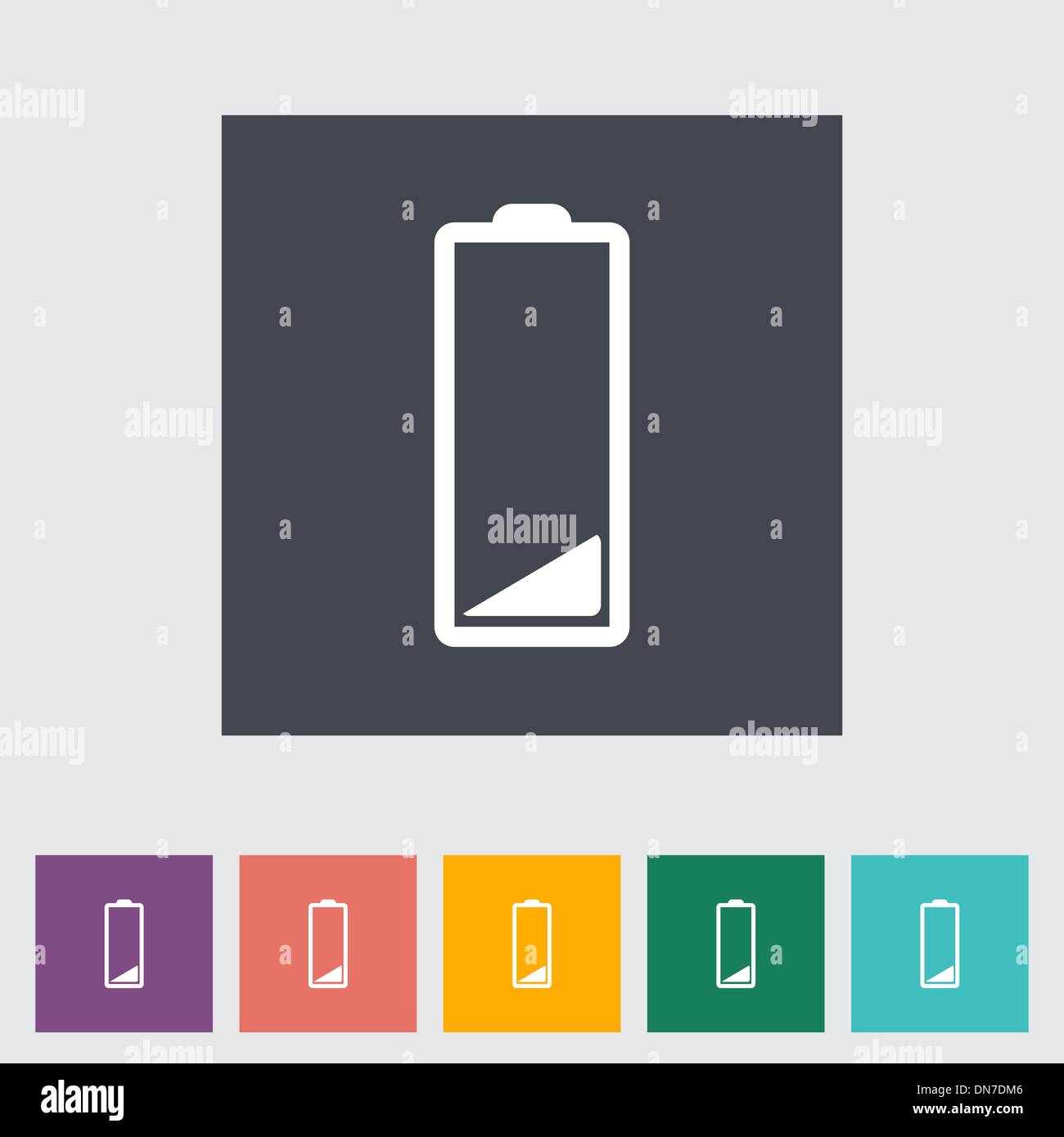 Charging the battery, flat single icon Stock Vector Image & Art - Alamy