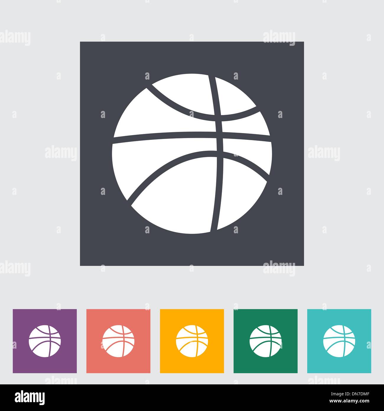 Basketball flat icon Stock Vector Image & Art - Alamy