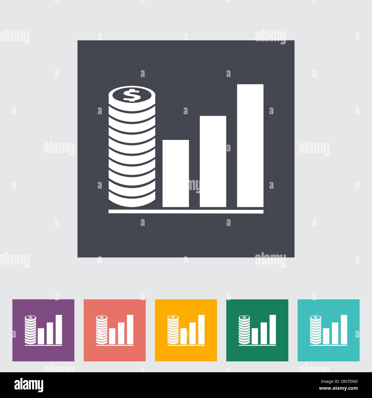 Graph flat single icon Stock Vector Image & Art - Alamy