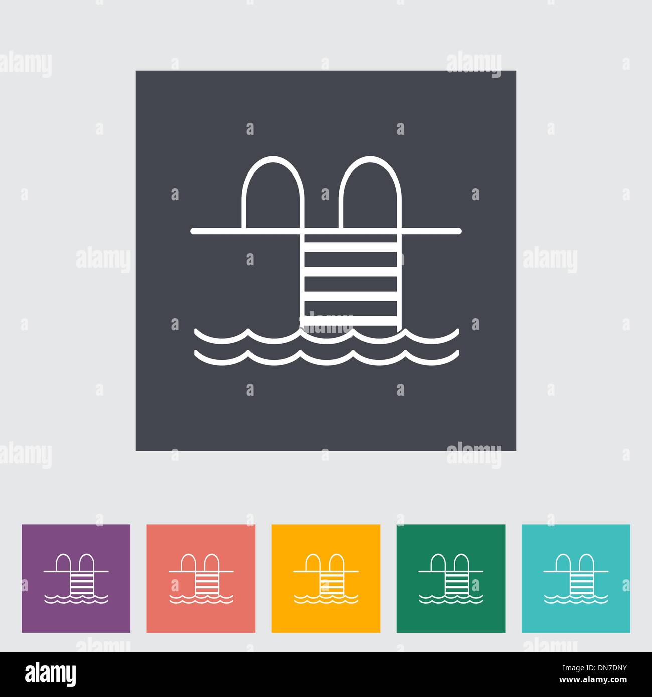 Pool flat icon Stock Vector Image & Art - Alamy