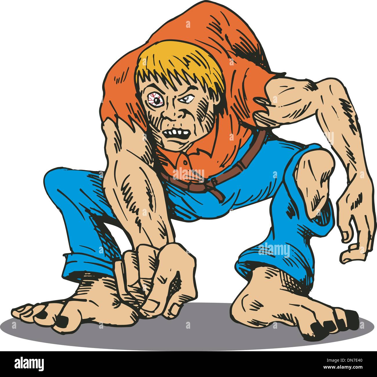 Hunchback man hi-res stock photography and images - Alamy