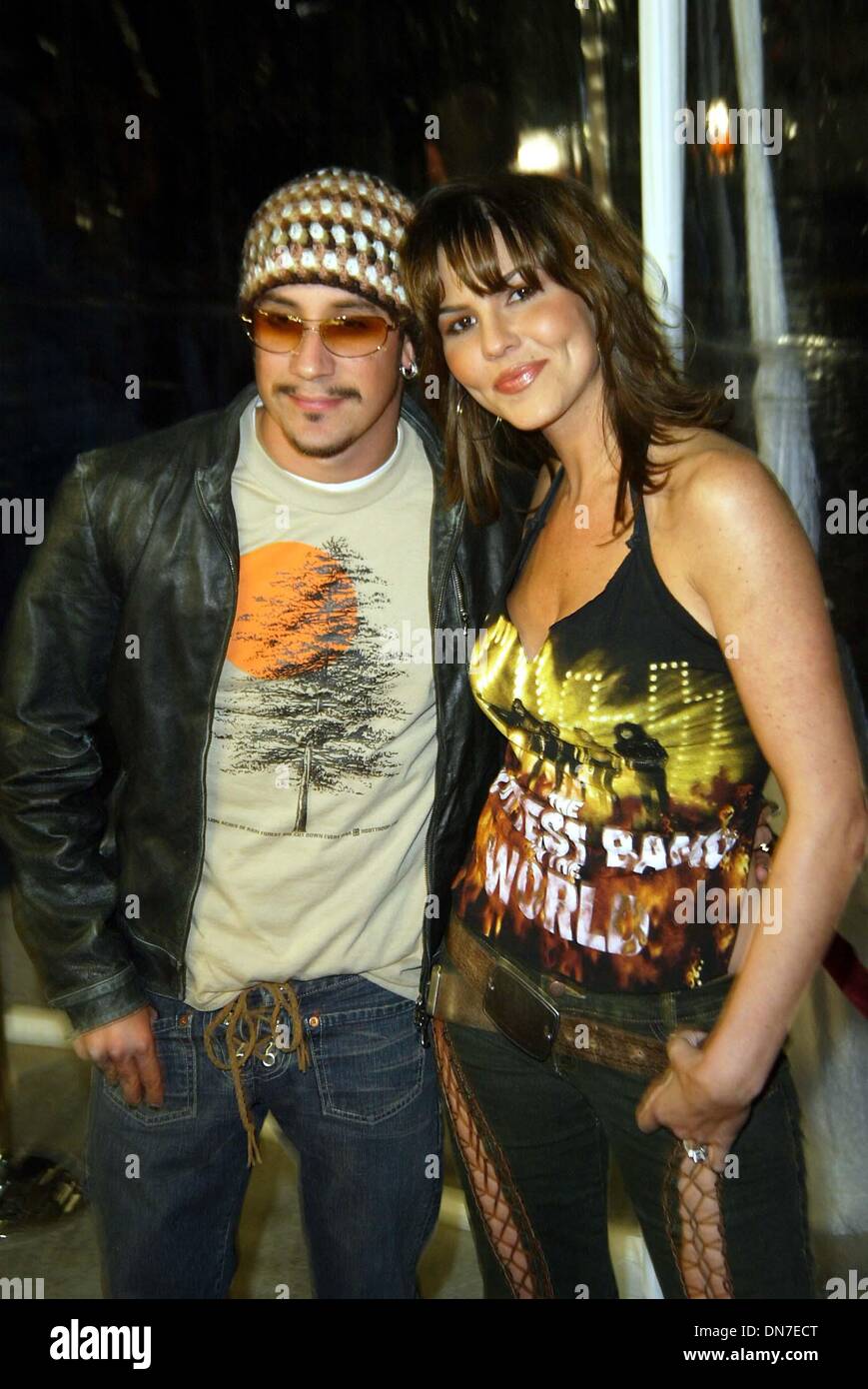 Dec. 13, 2002 - A.J. MCLEAN AND SARAH MARTIN.PREMIERE ''ABOUT SCHMIDT ...