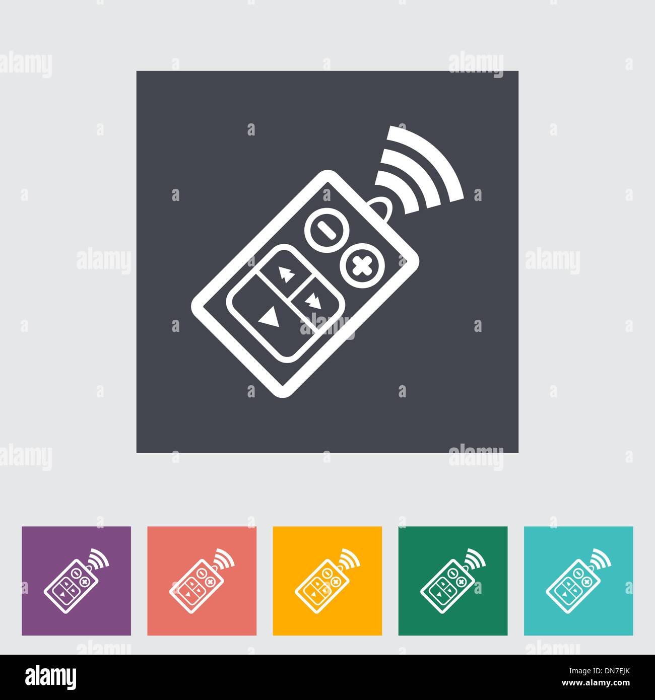 Remote control flat icon Stock Vector Image & Art - Alamy