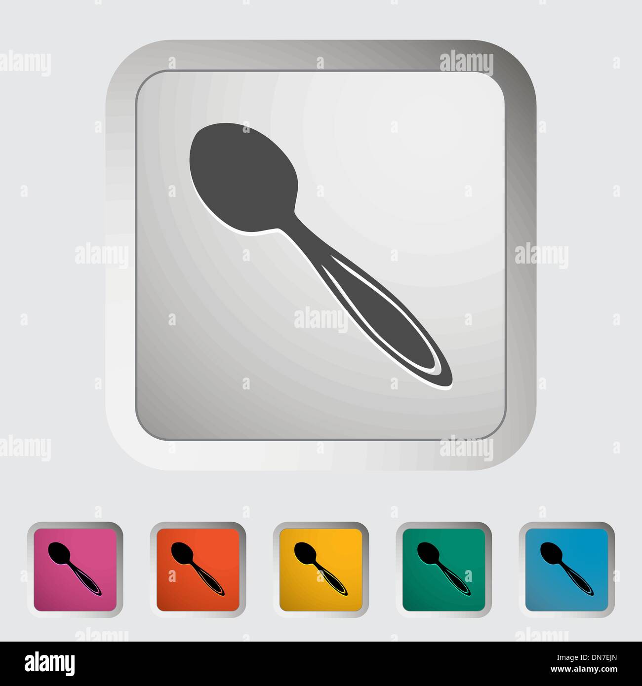 Spoon icon hi-res stock photography and images - Alamy