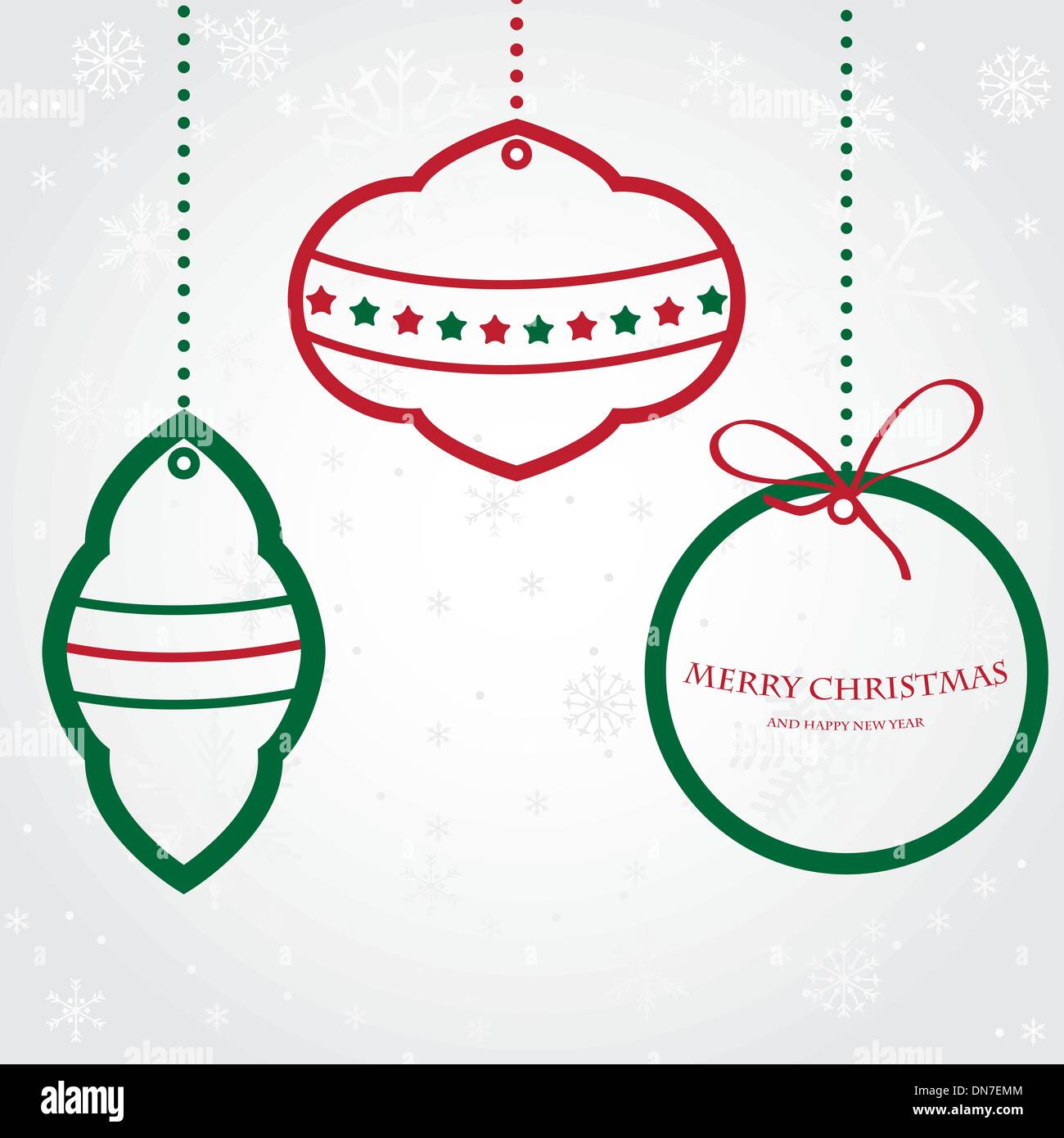 Vintage metallic christmas tree Stock Vector Images - Alamy