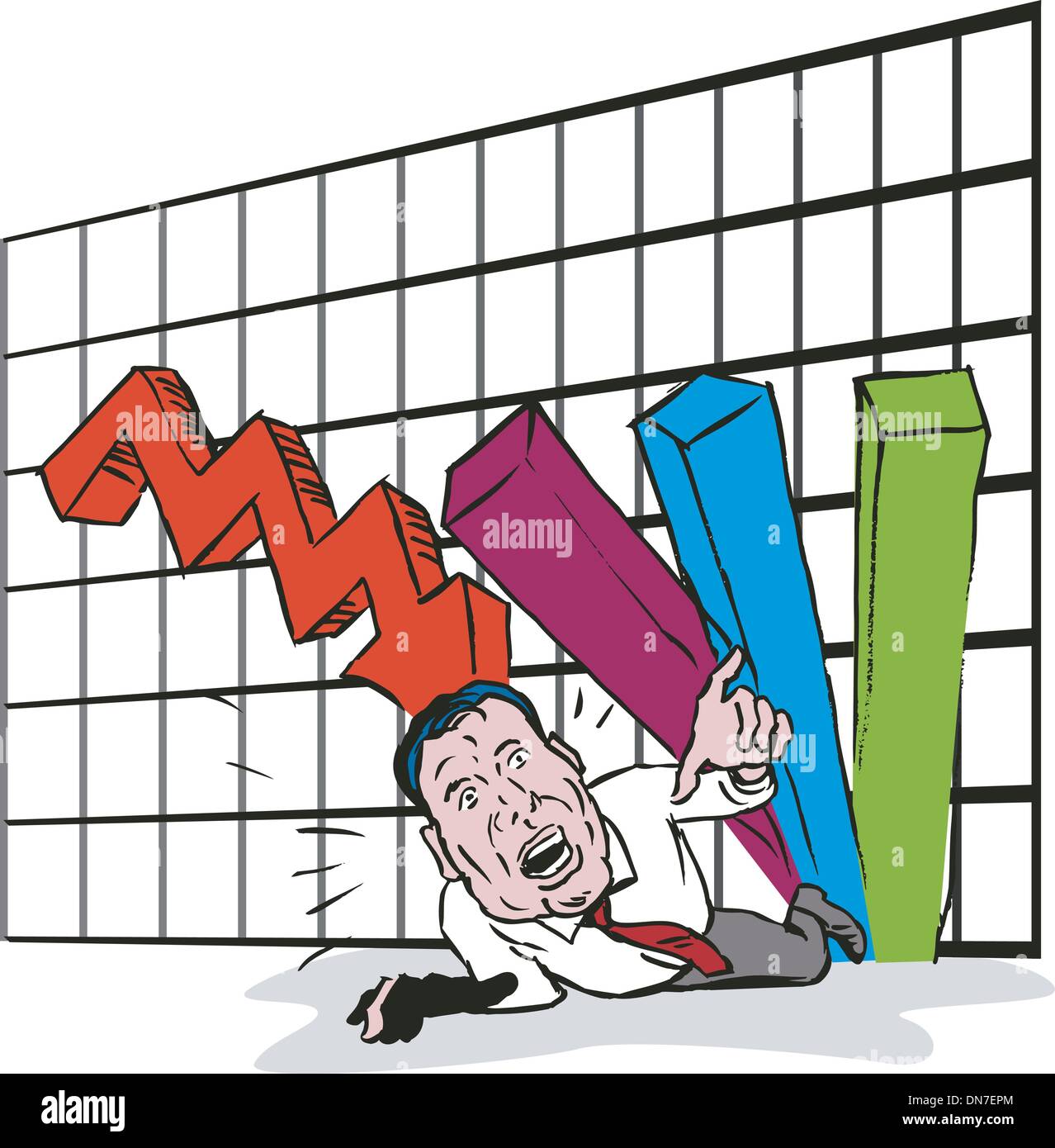 Crashing into Stock Vector Images - Alamy