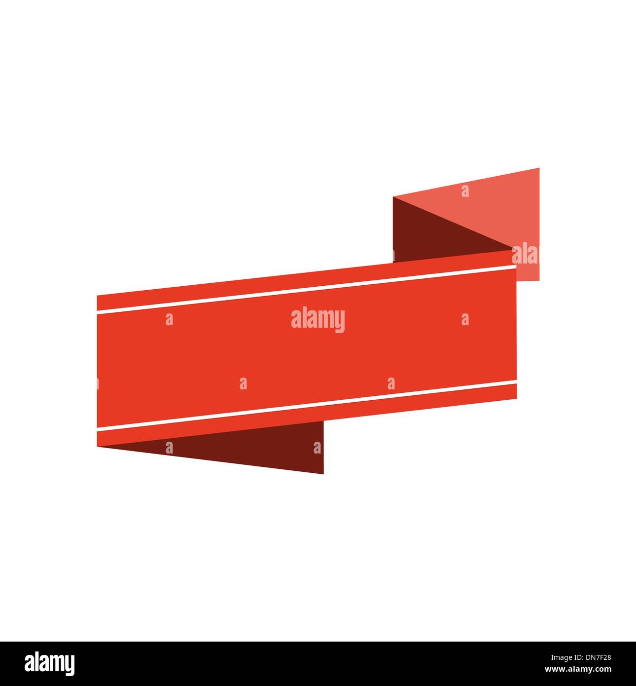 The modern red ribbon Stock Vector Image & Art - Alamy