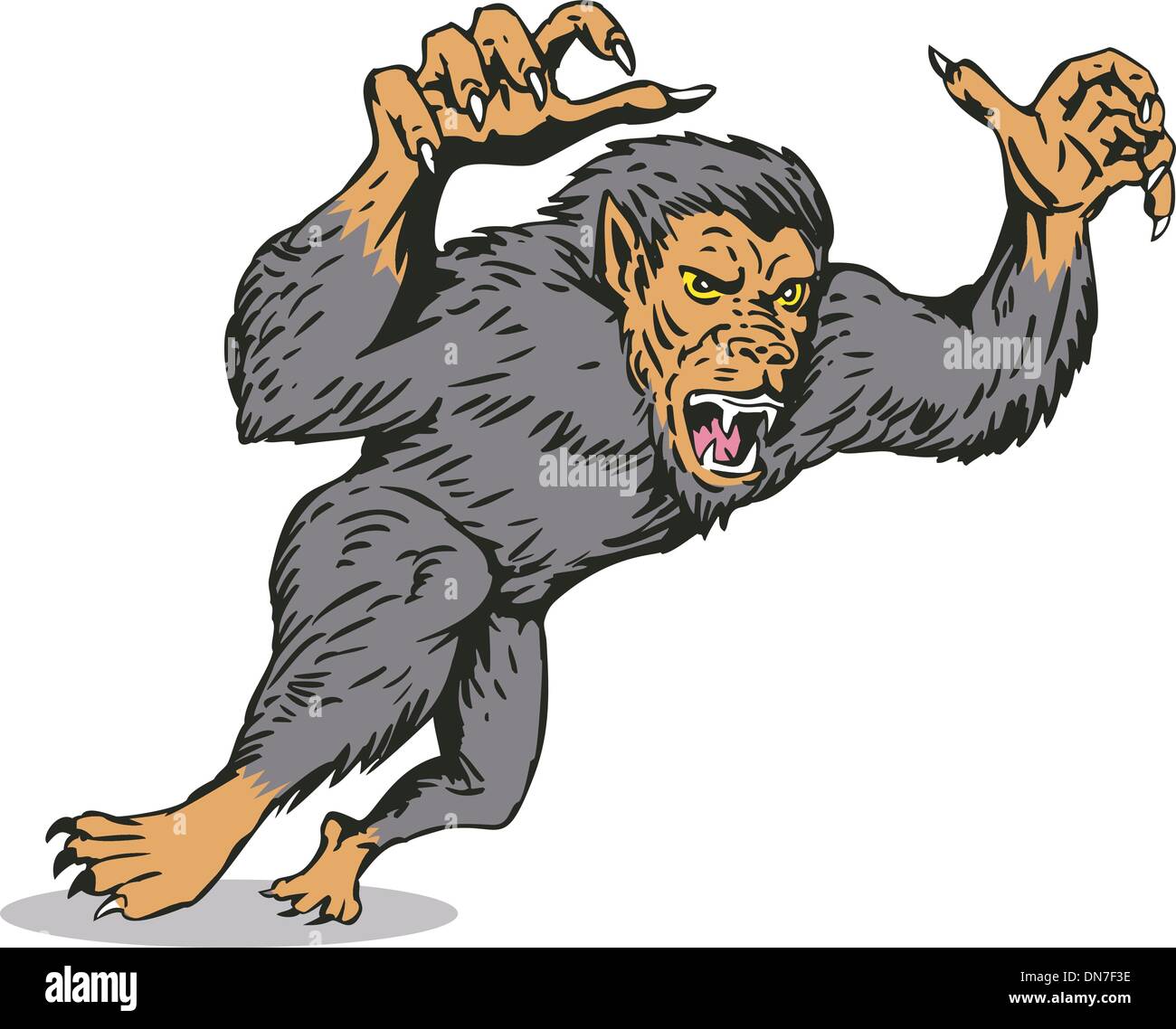 Werewolf attacking hi-res stock photography and images - Alamy