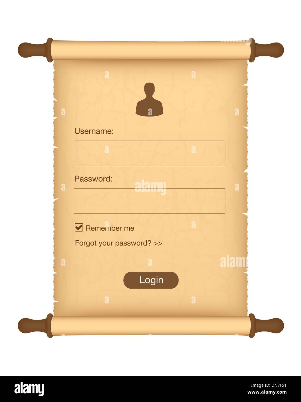 Login form hi-res stock photography and images - Alamy