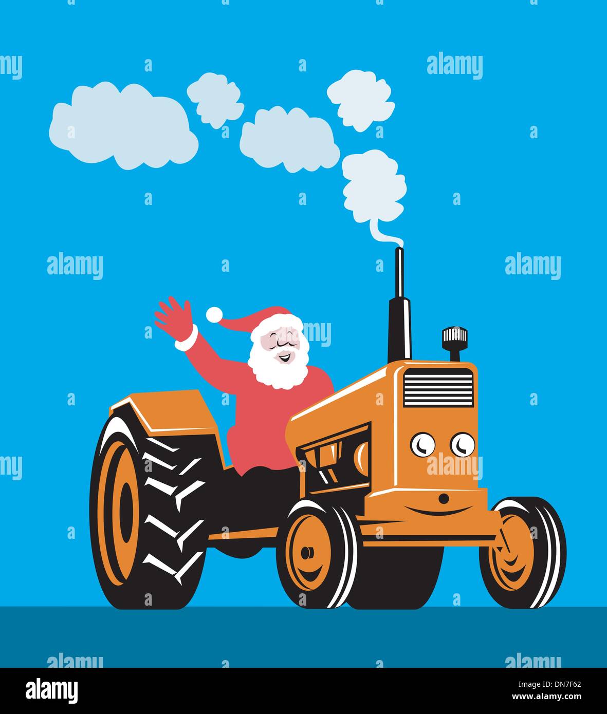 Old tractor christmas hi-res stock photography and images - Alamy