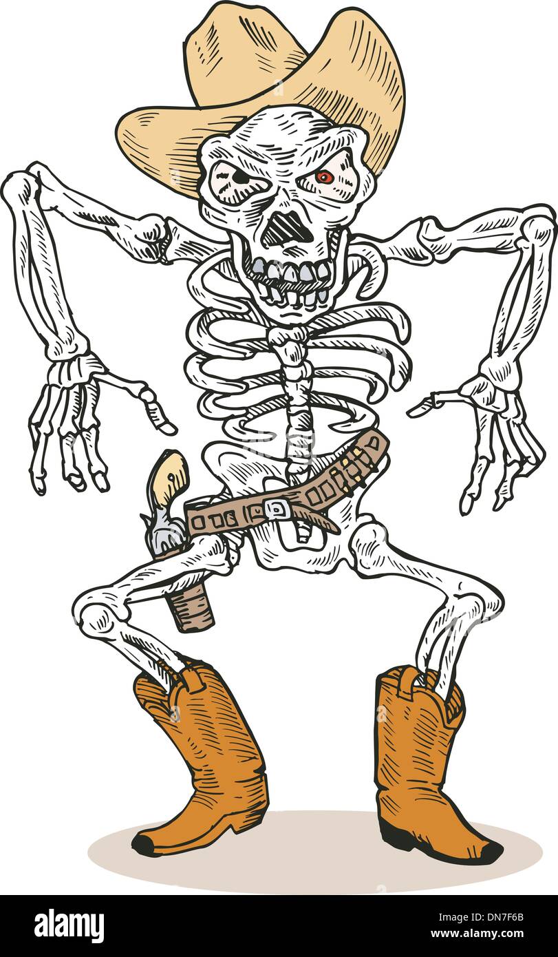 Cowboy skeleton hi-res stock photography and images - Alamy