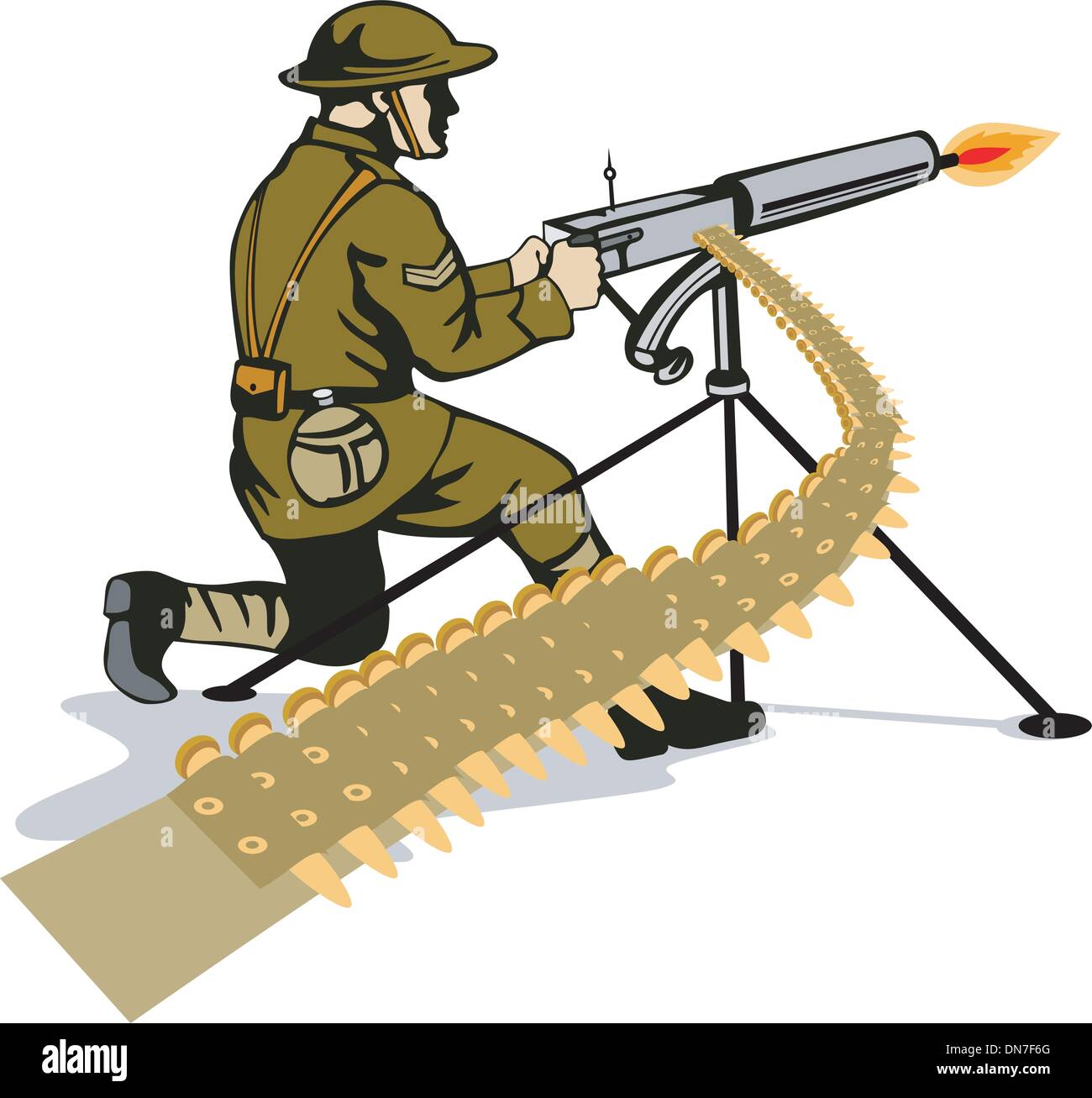Wwi Machine Gun Clip Art