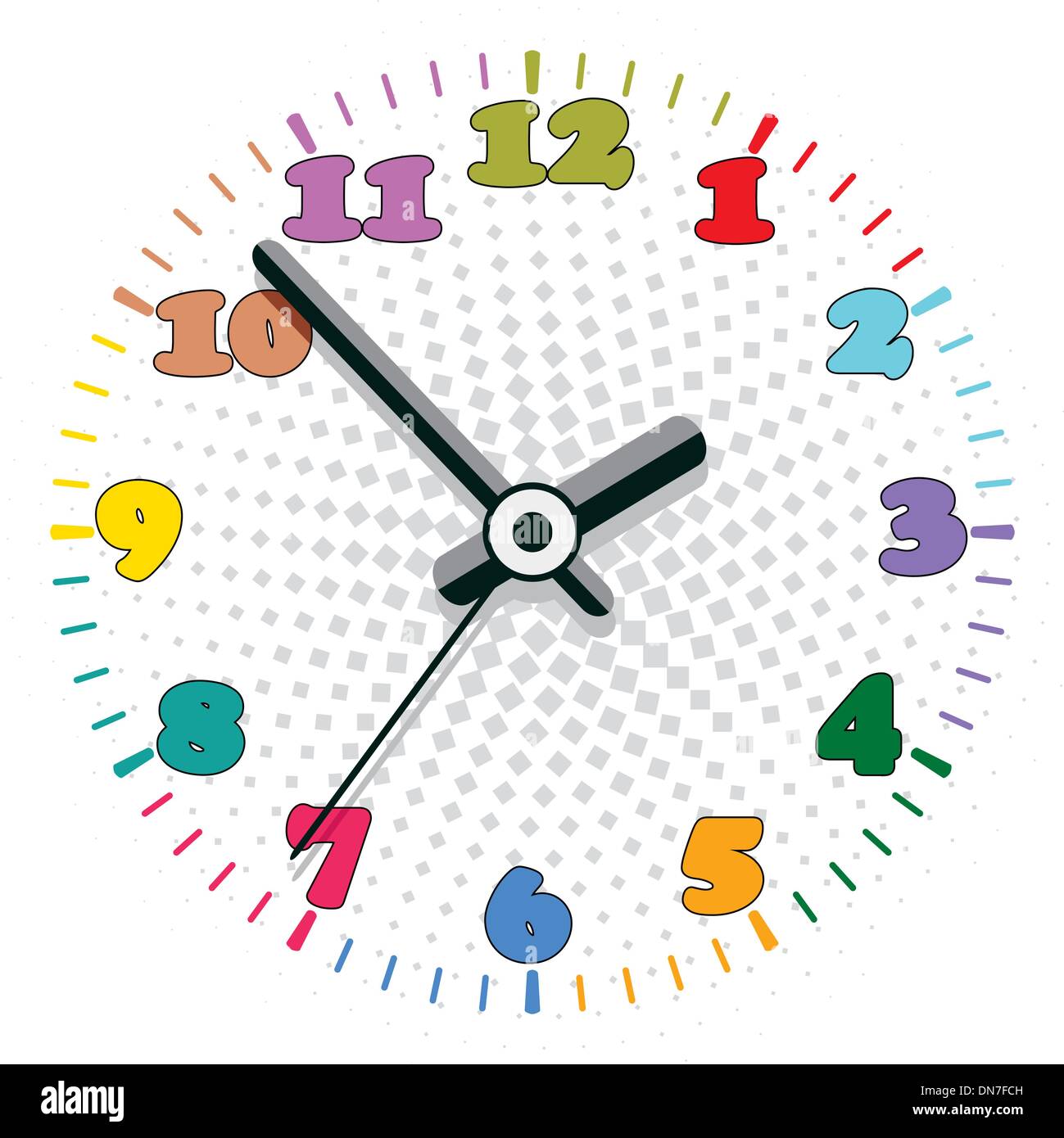 vector colorful clock Stock Vector Image & Art - Alamy