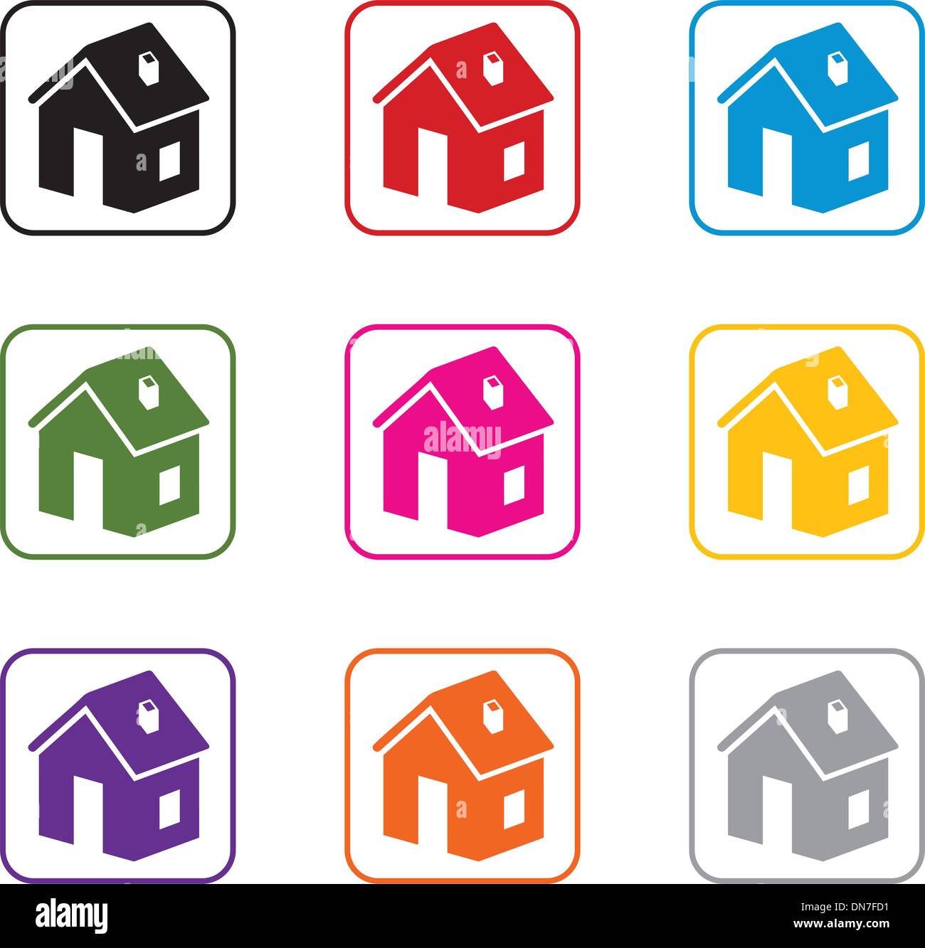 vector set of home symbols Stock Vector Image & Art - Alamy