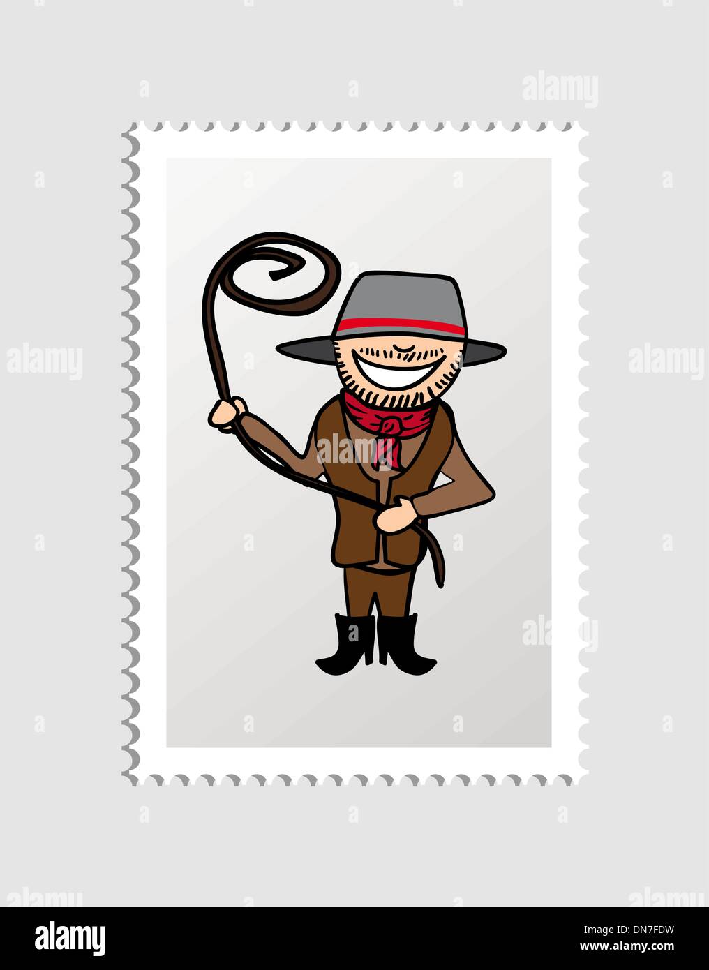 Australian cartoon person postal stamp Stock Vector Image & Art - Alamy