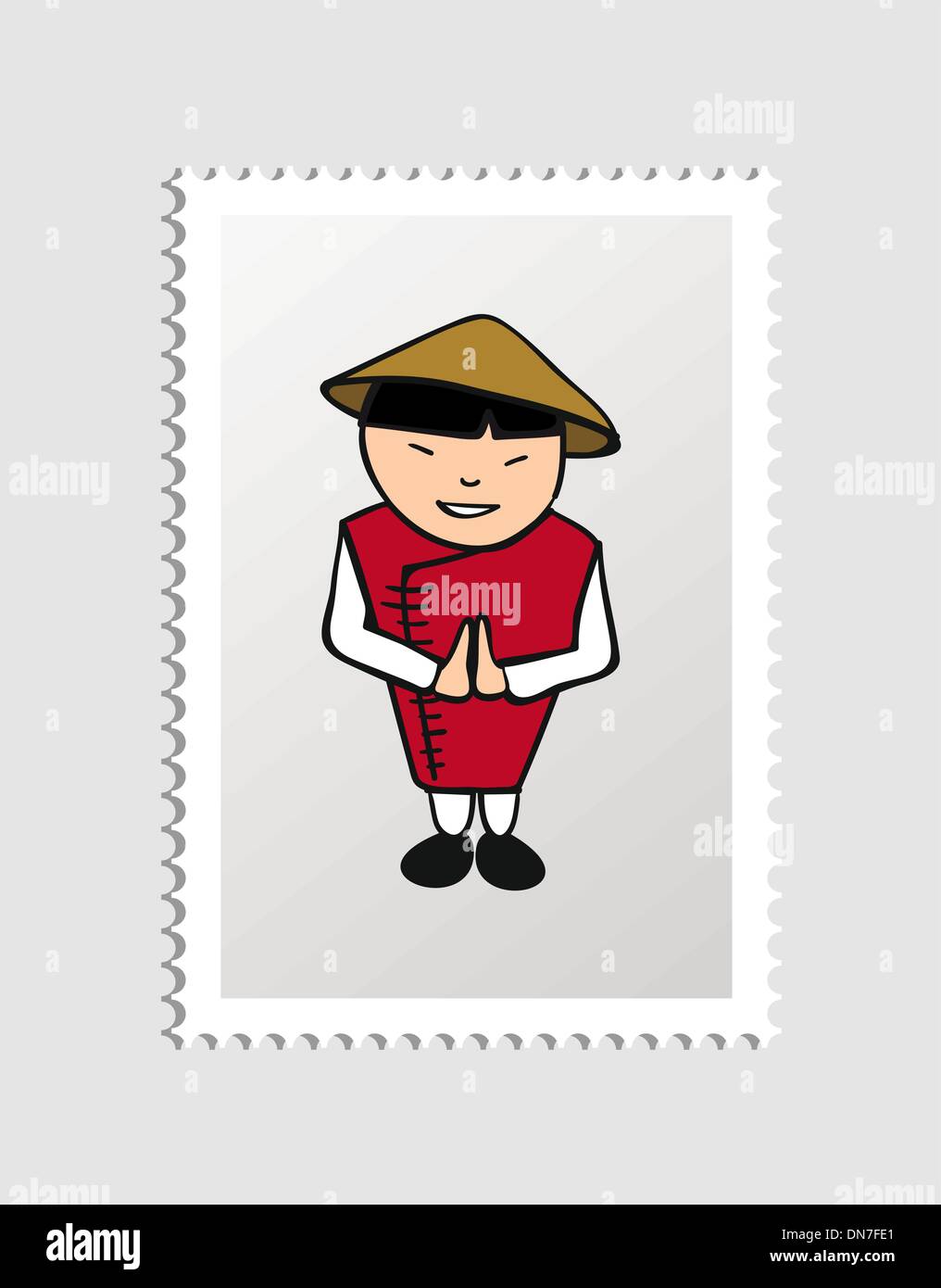Cartoon chinese man hi-res stock photography and images - Alamy