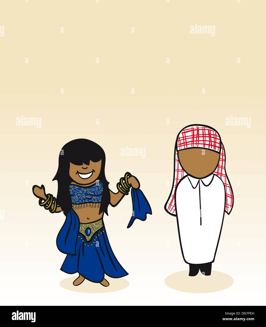 Arabian dancer Stock Vector Images - Alamy