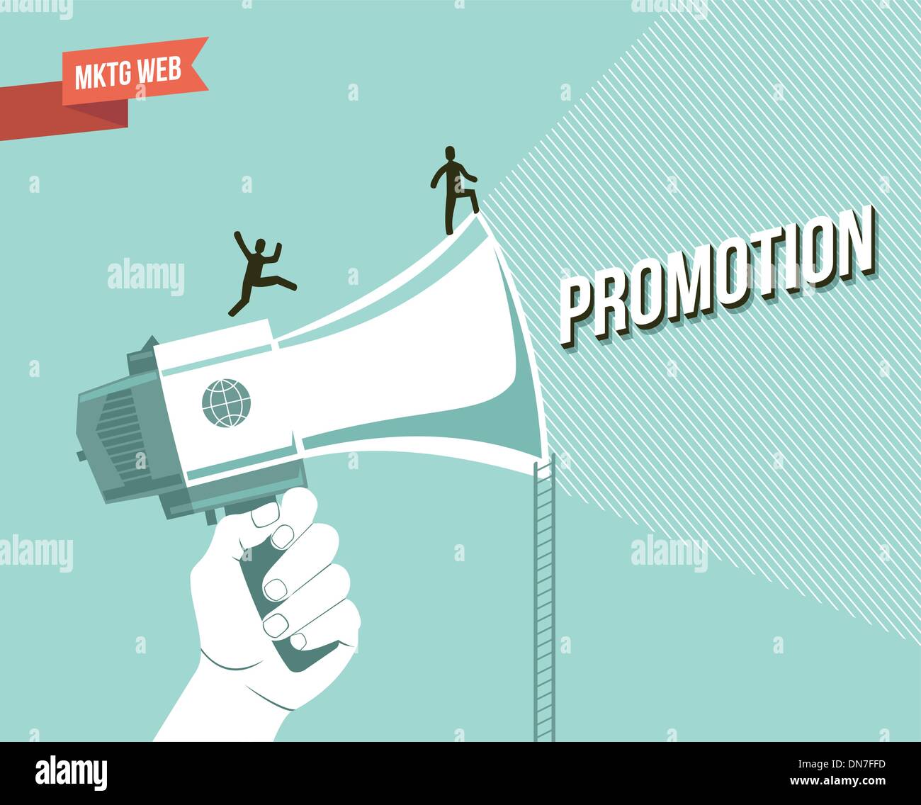 Marketing web promotion illustration Stock Vector Image & Art - Alamy