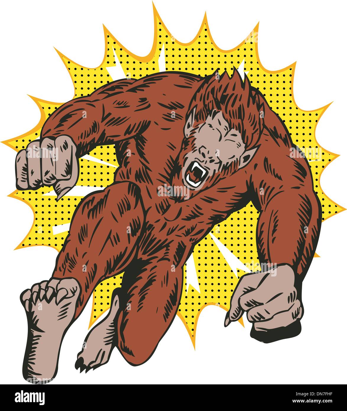 Werewolf attacking hi-res stock photography and images - Alamy