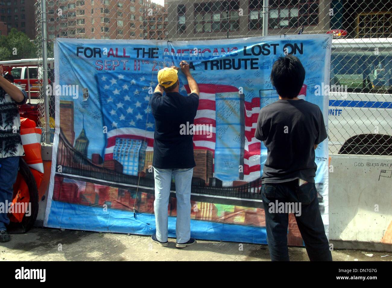 Jan. 1, 1980 - K26118JBB NY REMEMBERS 9/11 TRAGEDY.ONE YEAR LATER, NYC ...