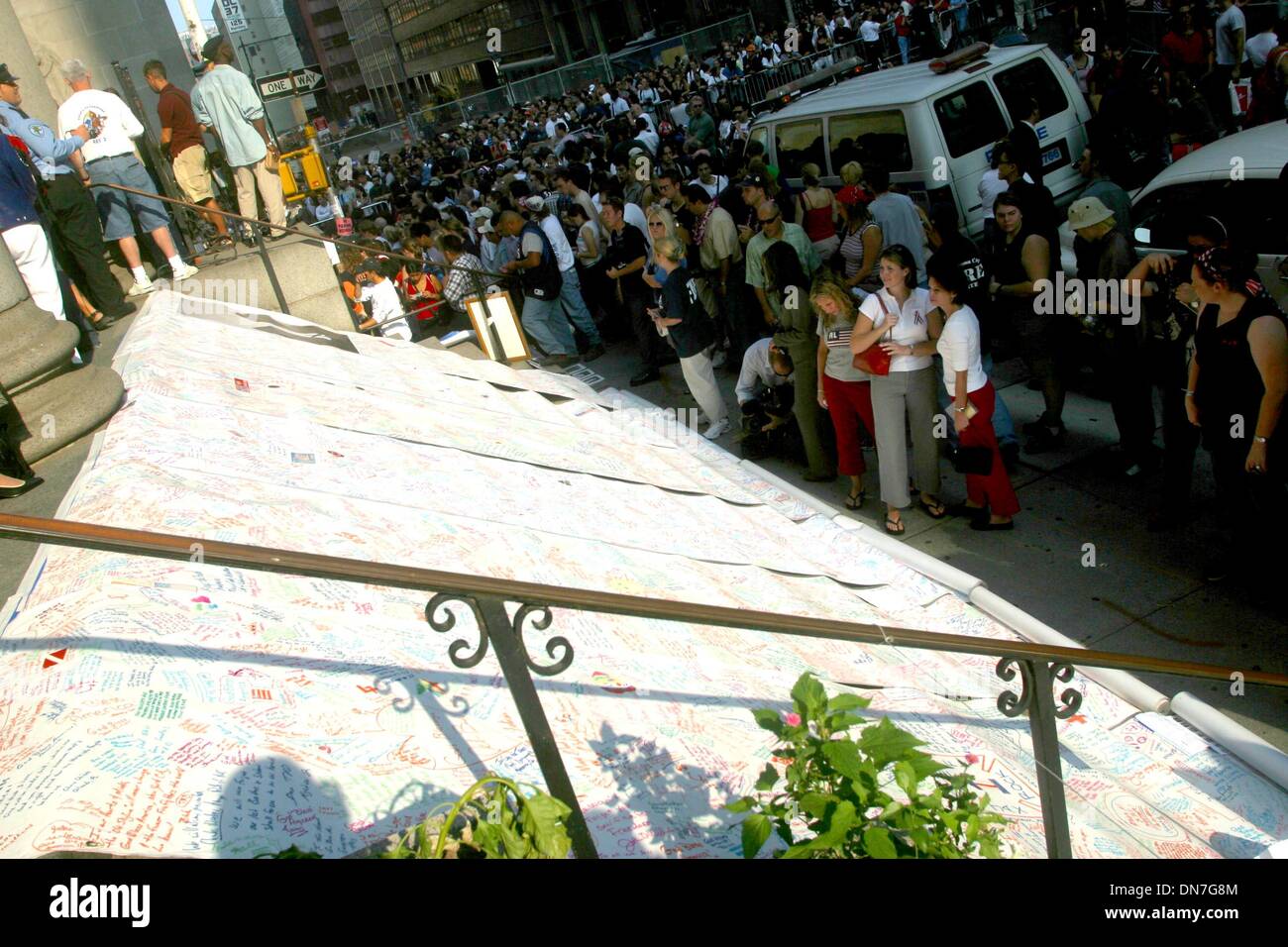 Jan. 1, 1980 - K26118JBB NY REMEMBERS 9/11 TRAGEDY.ONE YEAR LATER, NYC ...