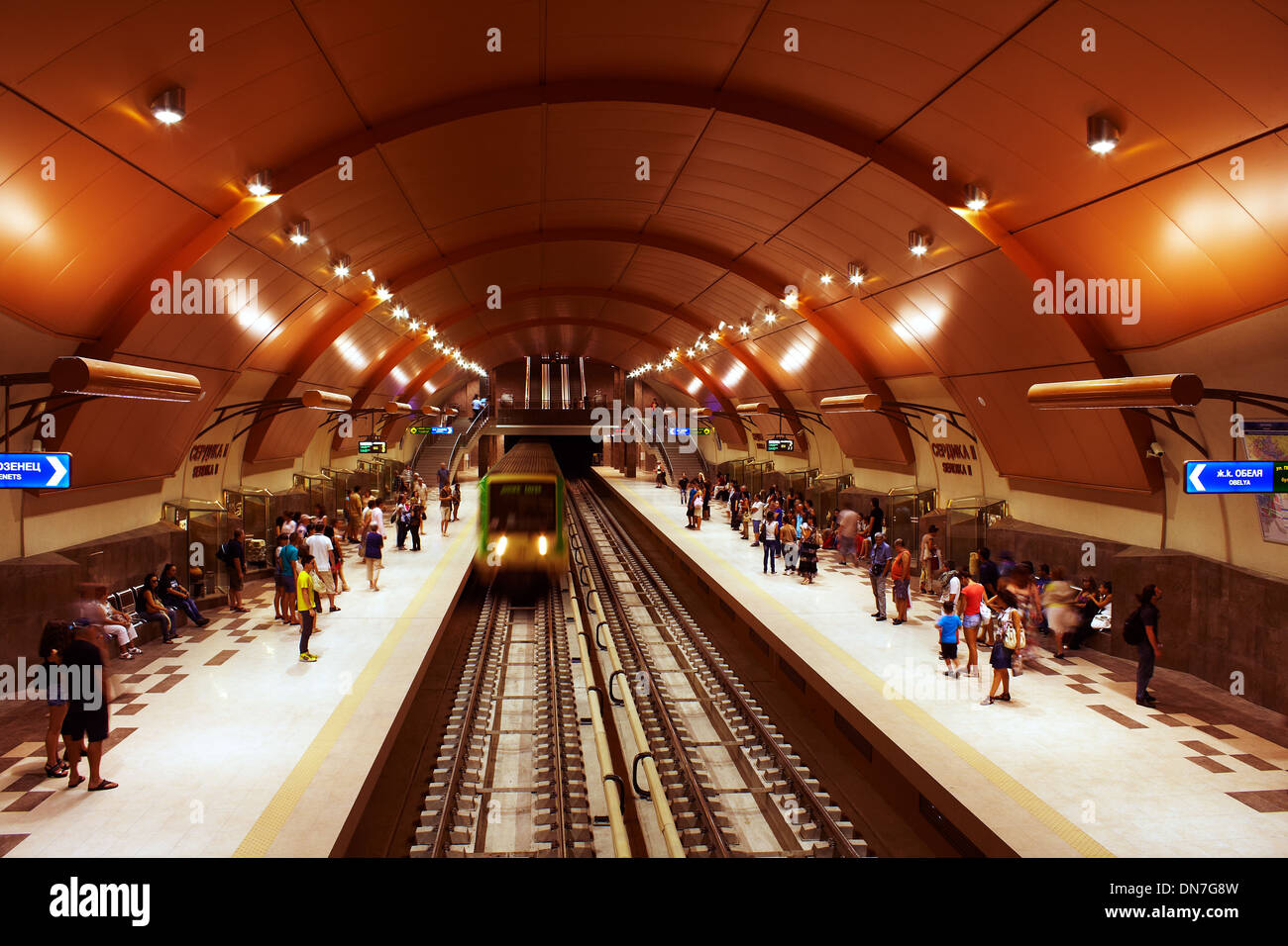 Sofia Metro line 2, Serdika II station Stock Photo - Alamy