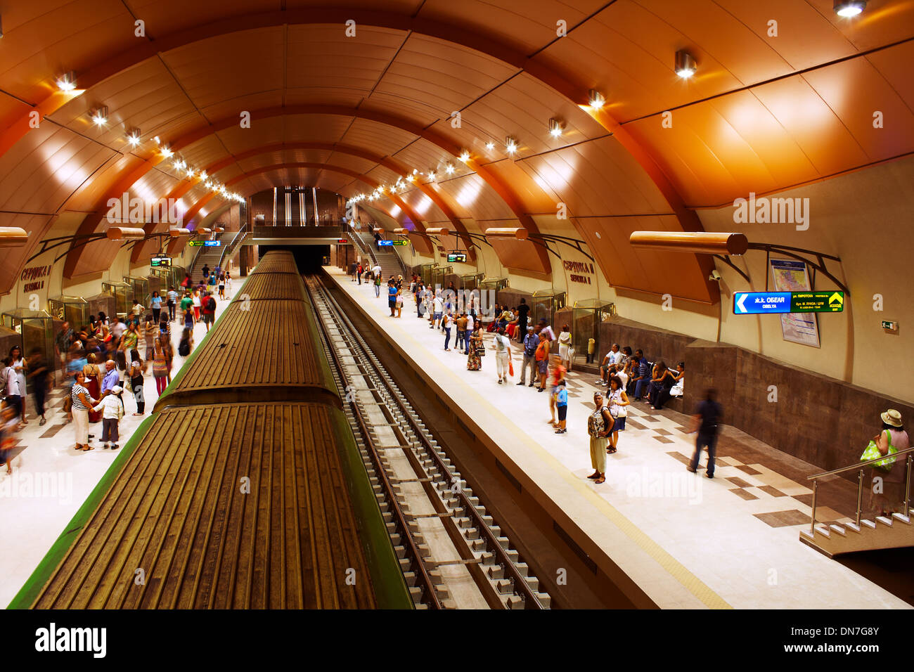 Sofia Metro line 2, Serdika II station Stock Photo - Alamy