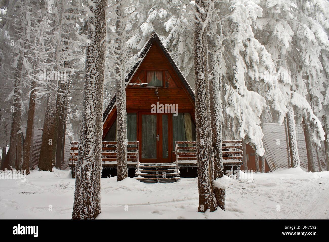 Winter hut hi-res stock photography and images - Alamy