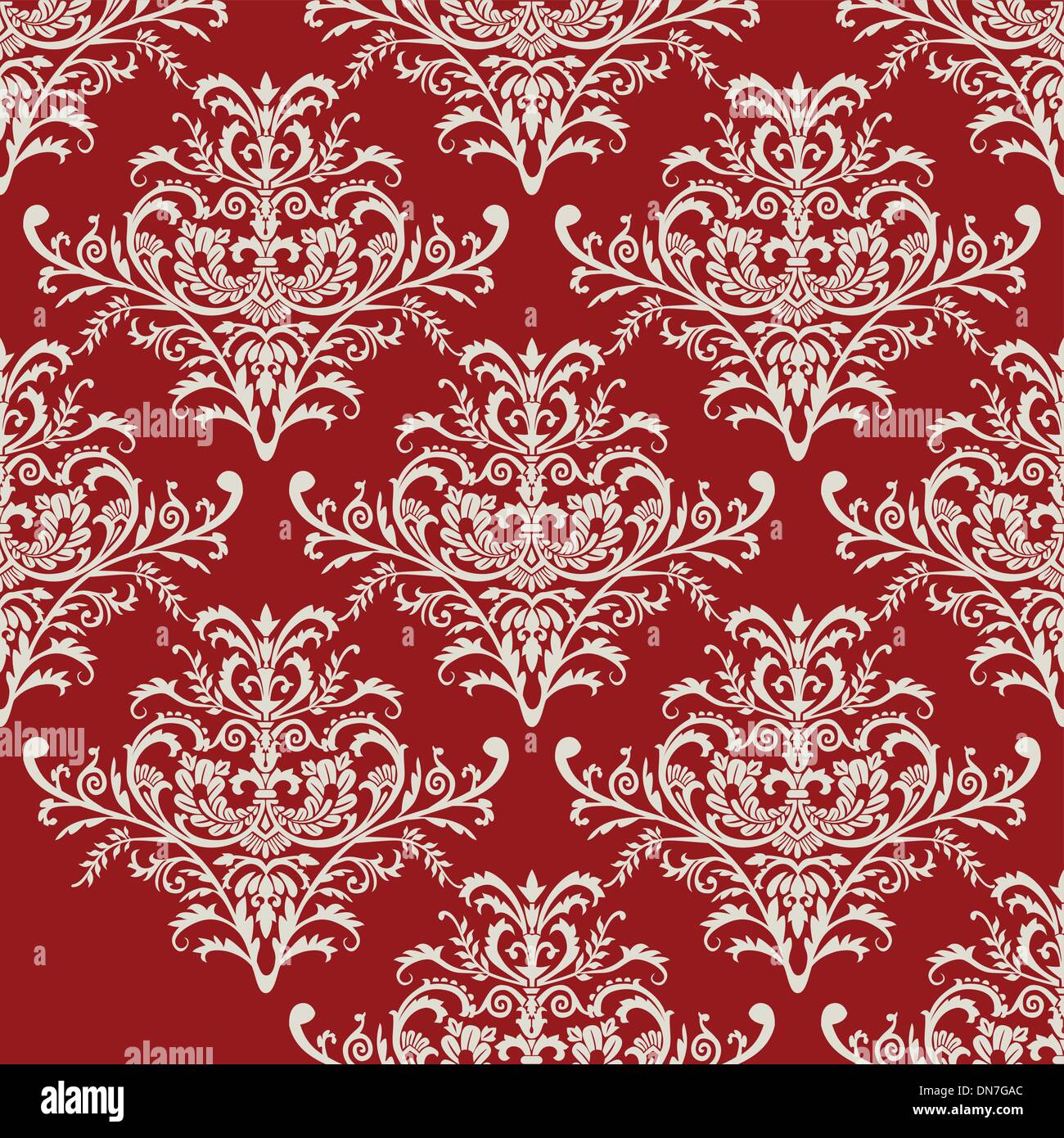 Vector seamless baroque pattern on the red Stock Vector Image & Art - Alamy
