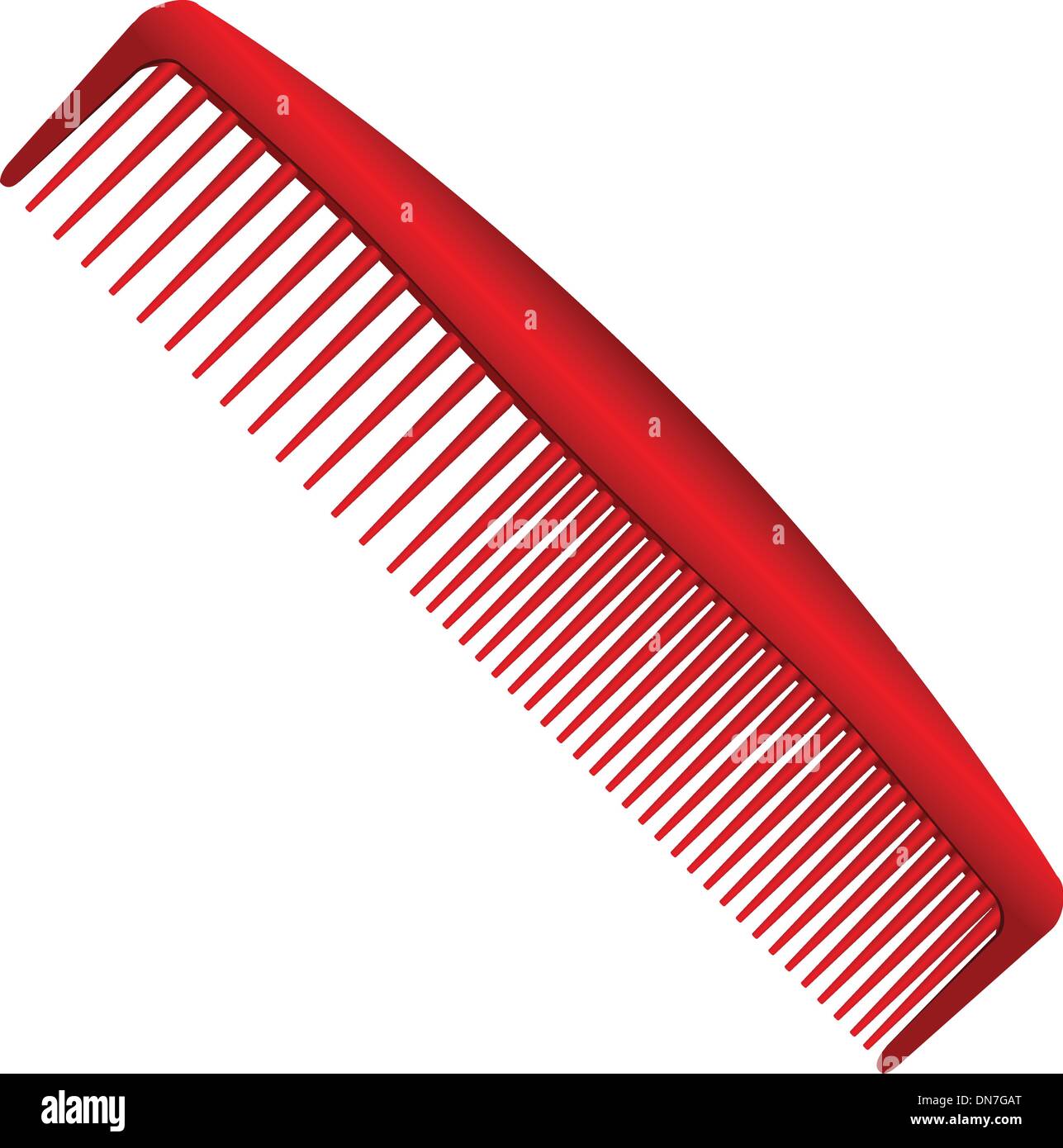Red hairbrush Stock Vector Images - Alamy