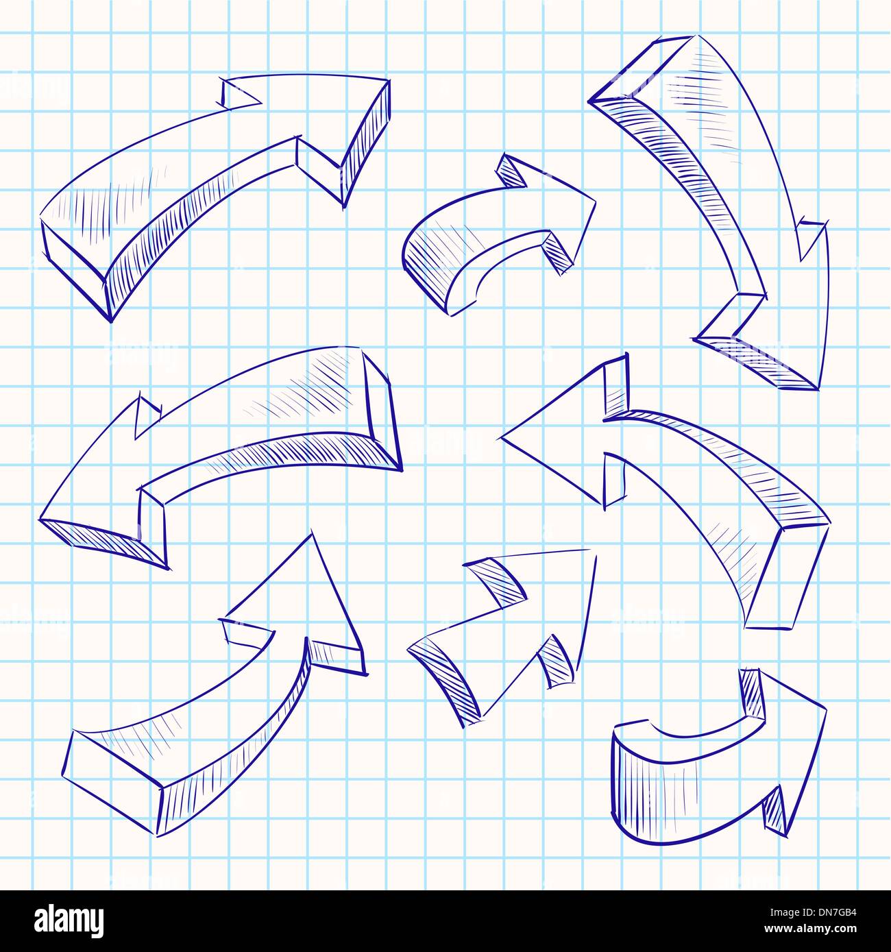 Vector color lines elements Cut Out Stock Images & Pictures - Alamy