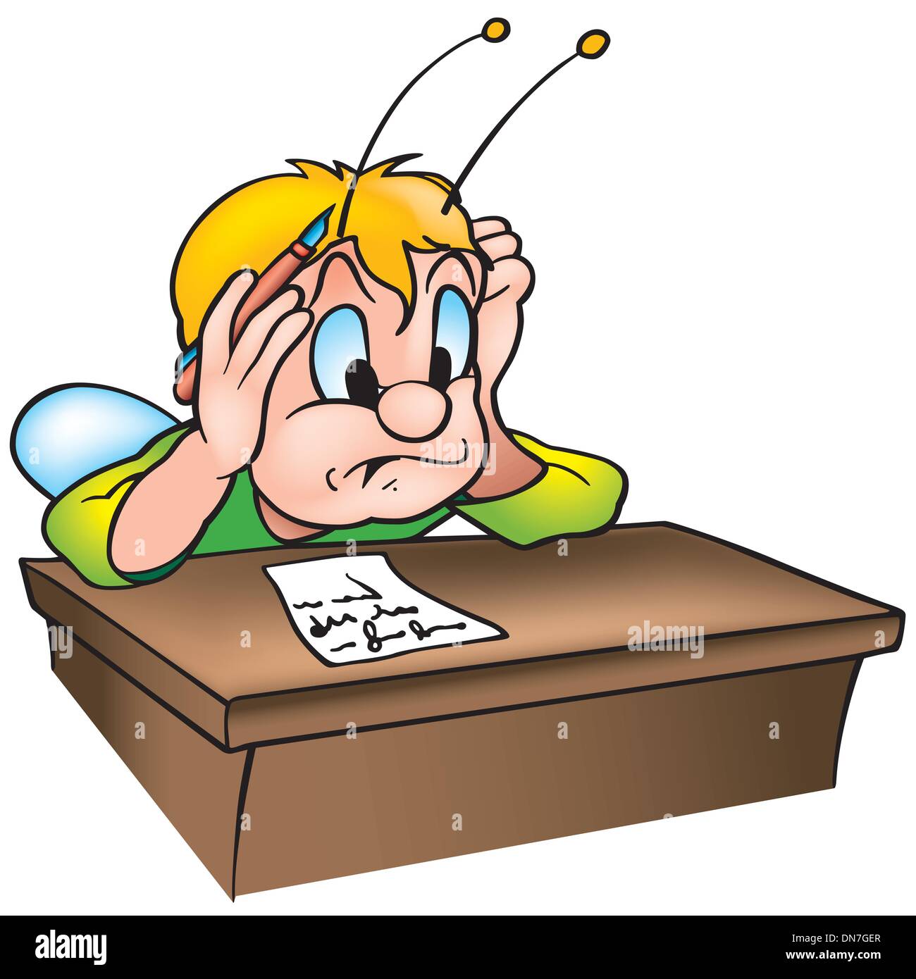 Beetle In School Stock Vector Image & Art - Alamy