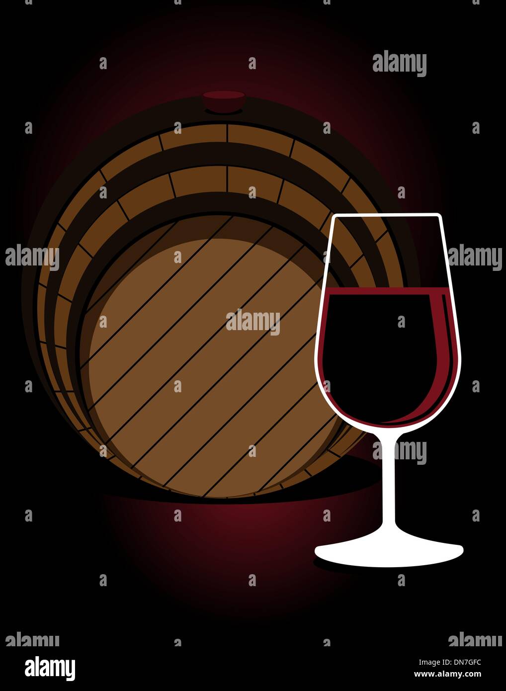 Tasting red wine vintage Stock Vector Images - Alamy