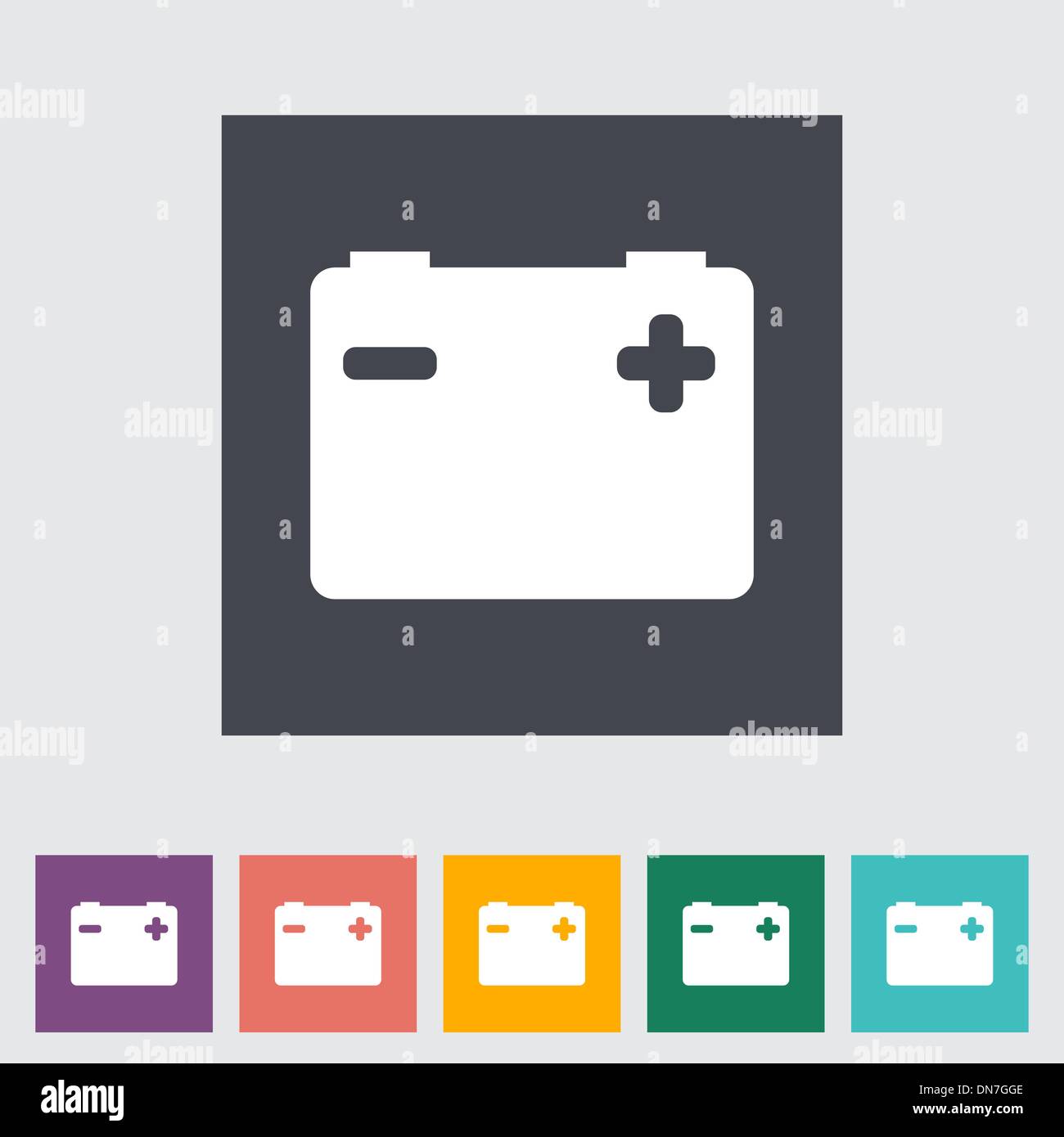 Battery flat icon Stock Vector Image & Art - Alamy