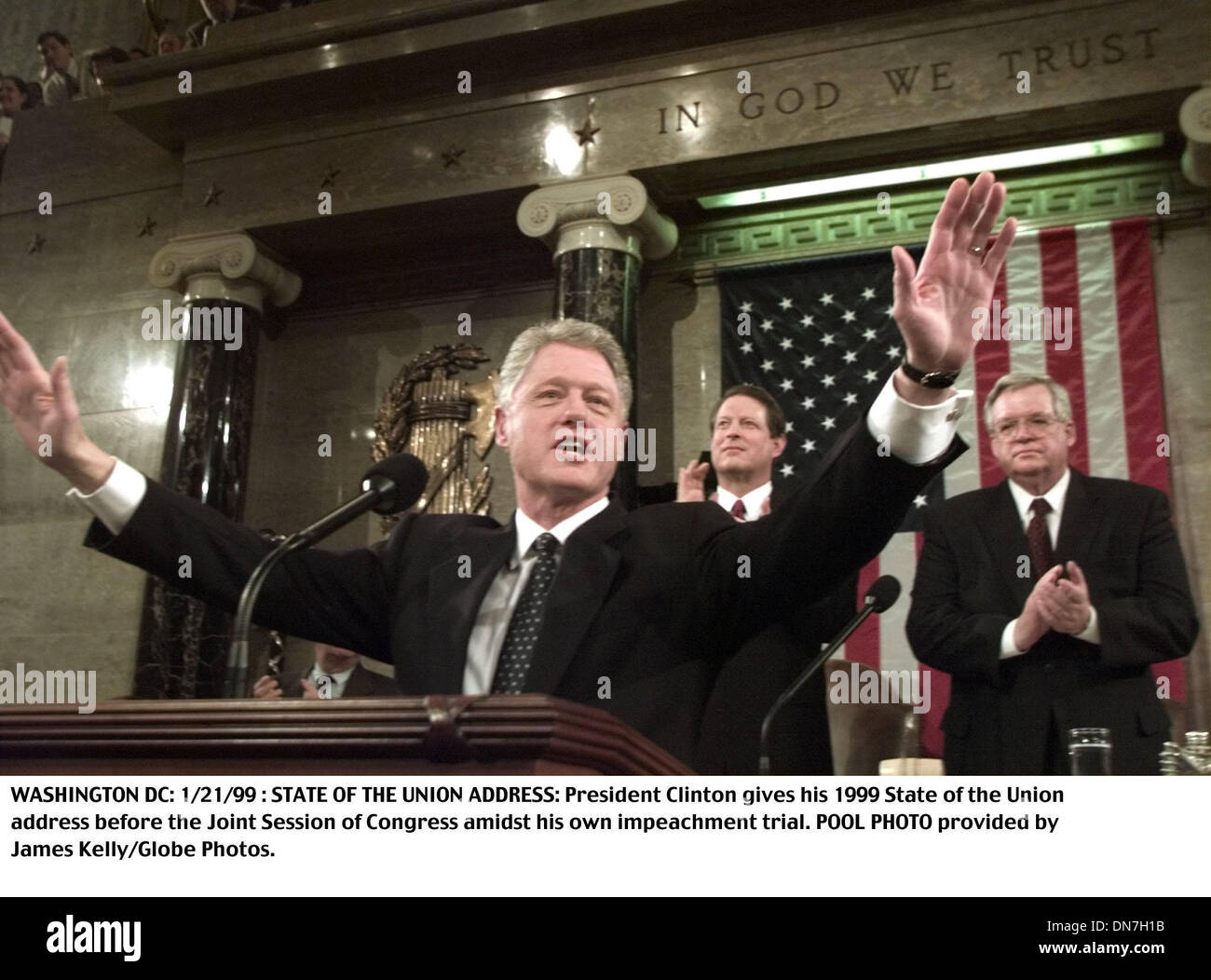 Jan. 21, 1999 - WASHINGTON DC: 1/21/99: STATE OF THE UNION ADDRESS ...