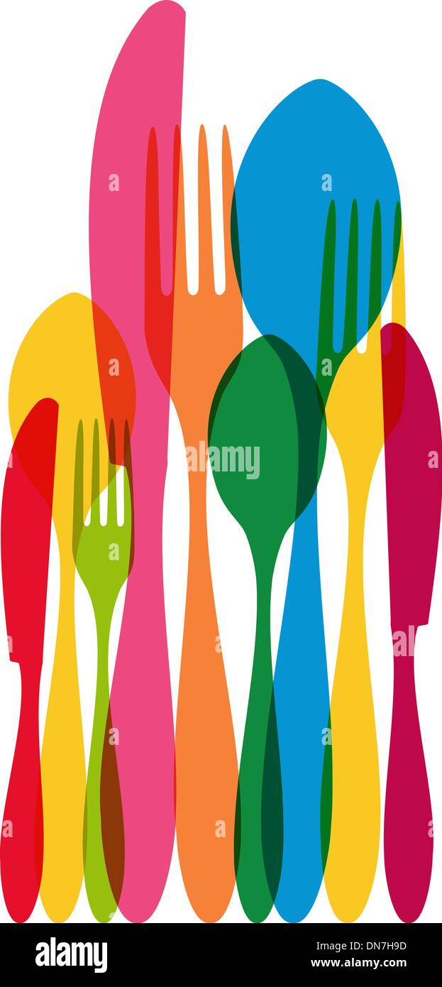 Cutlery pattern illustration Stock Vector Image & Art - Alamy