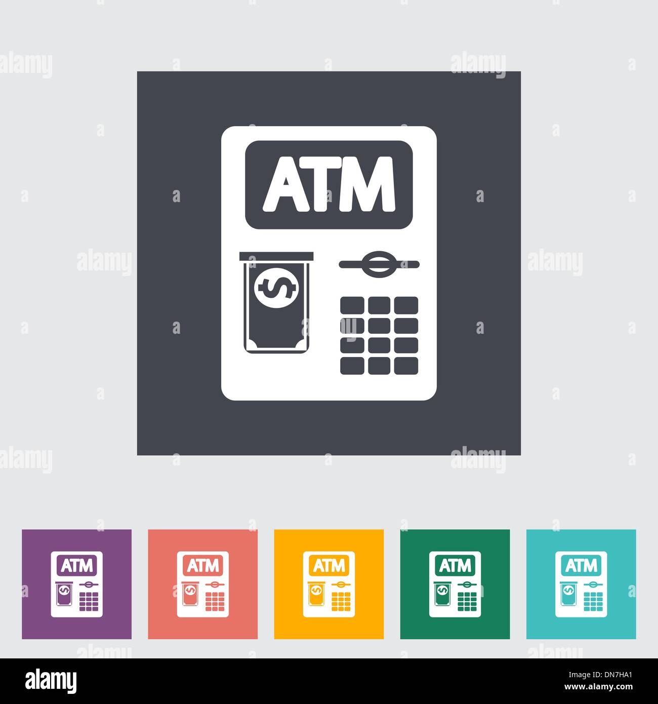 ATM flat icon Stock Vector Image & Art - Alamy