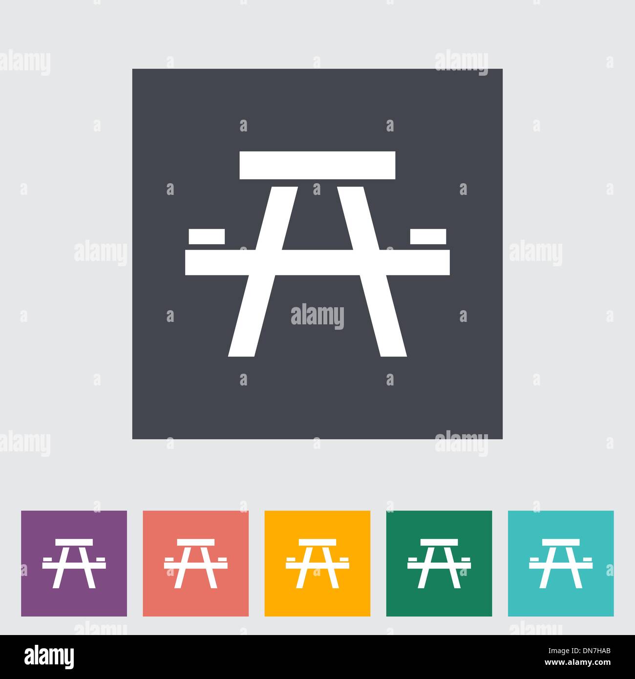 Picnic Table Icon High Resolution Stock Photography and Images - Alamy