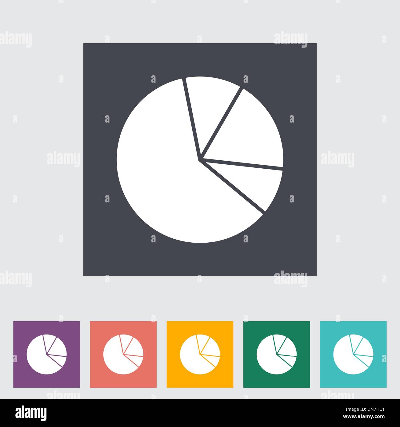 Graph single flat icon Stock Vector Image & Art - Alamy