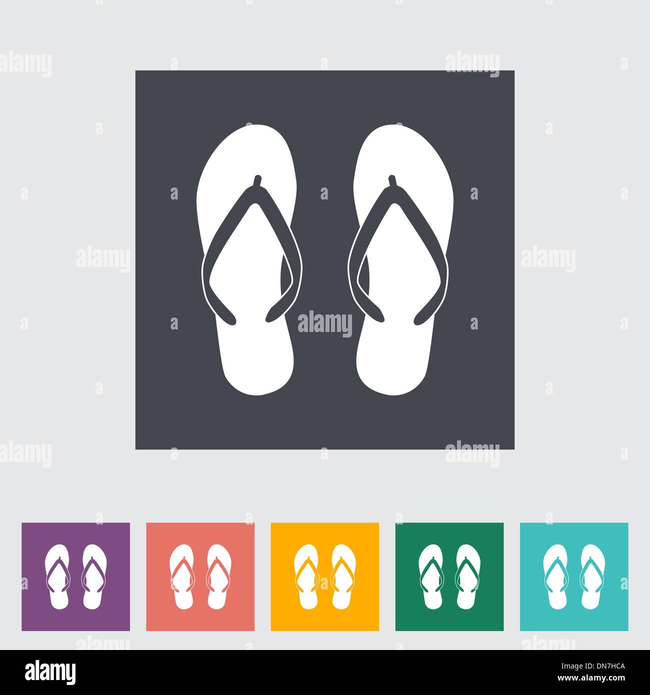 Rubber slippers Stock Vector Images - Alamy