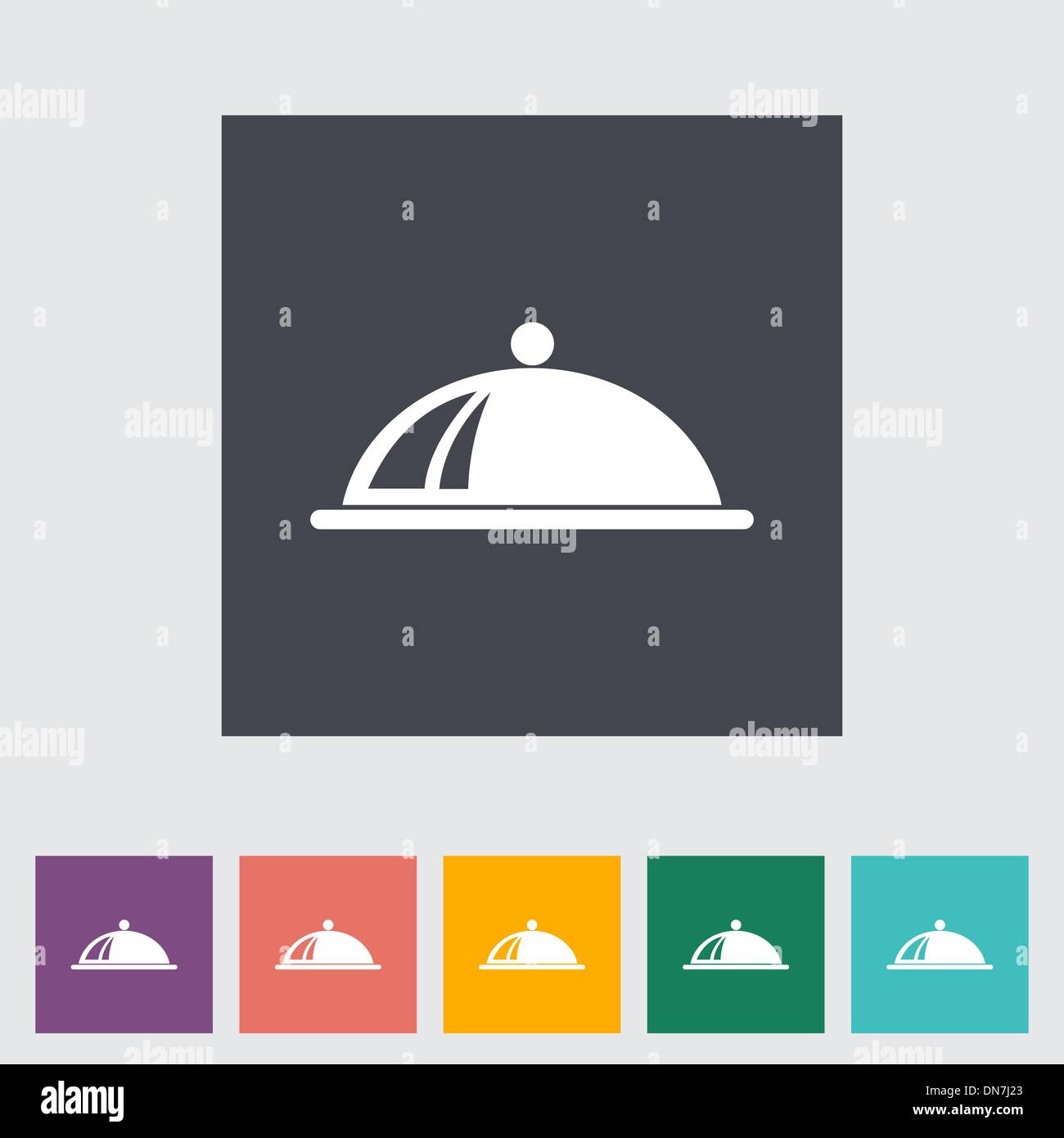 Silver tray and object Stock Vector Images - Alamy