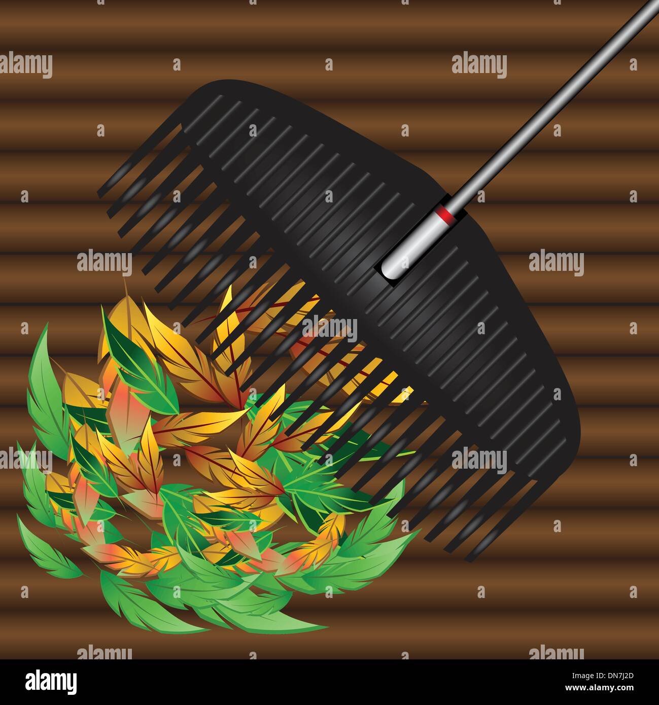 Pile of fallen leaves Stock Vector Images - Alamy