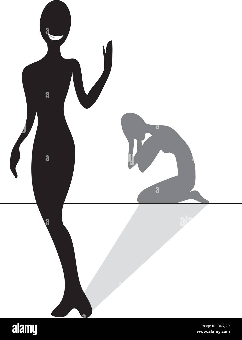 Shadow play figure Stock Vector Images - Alamy