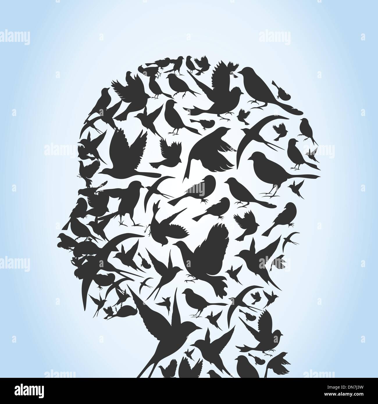 Bird a head Stock Vector Image & Art - Alamy