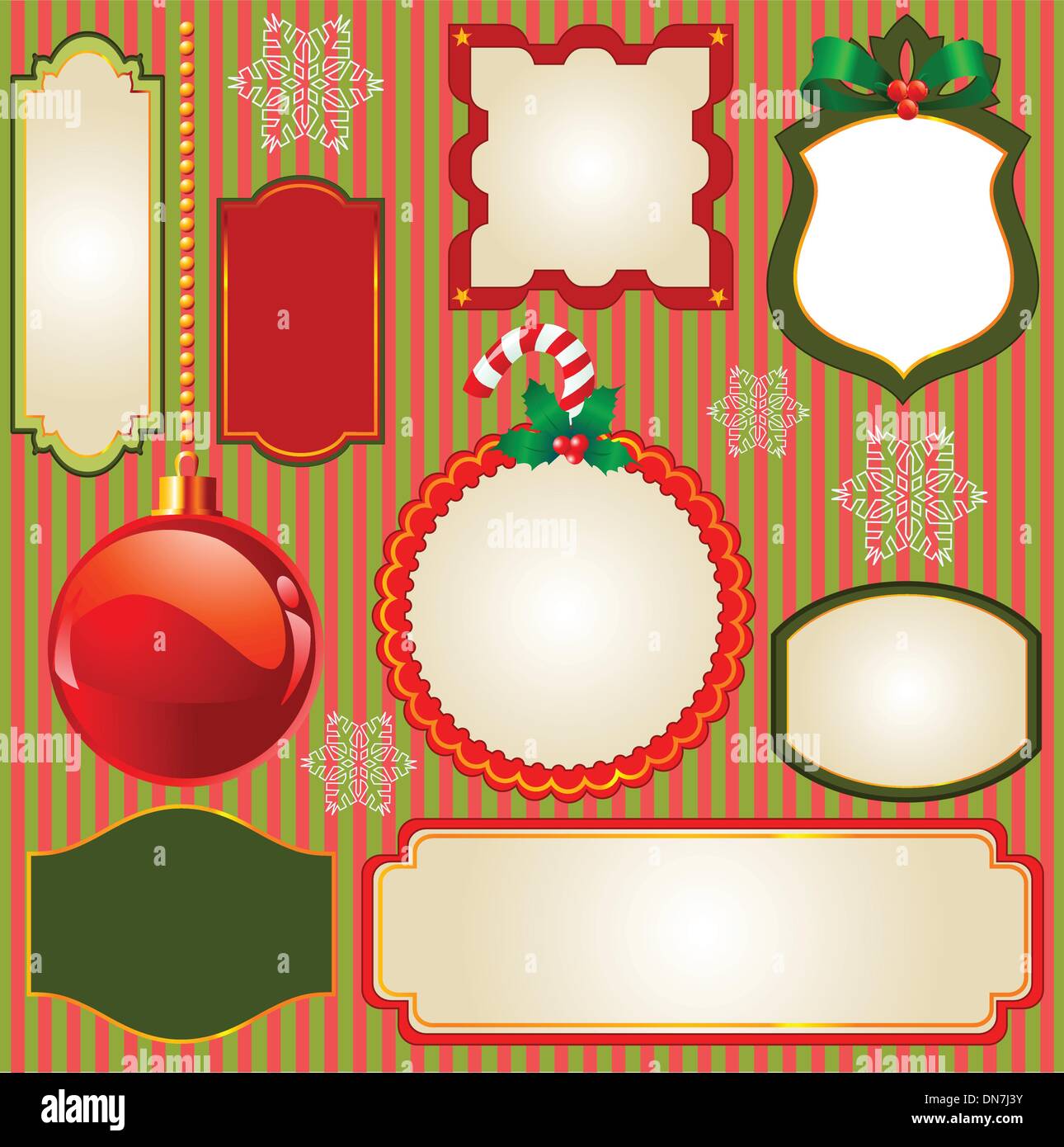 Christmas border frames vector hi-res stock photography and images - Alamy